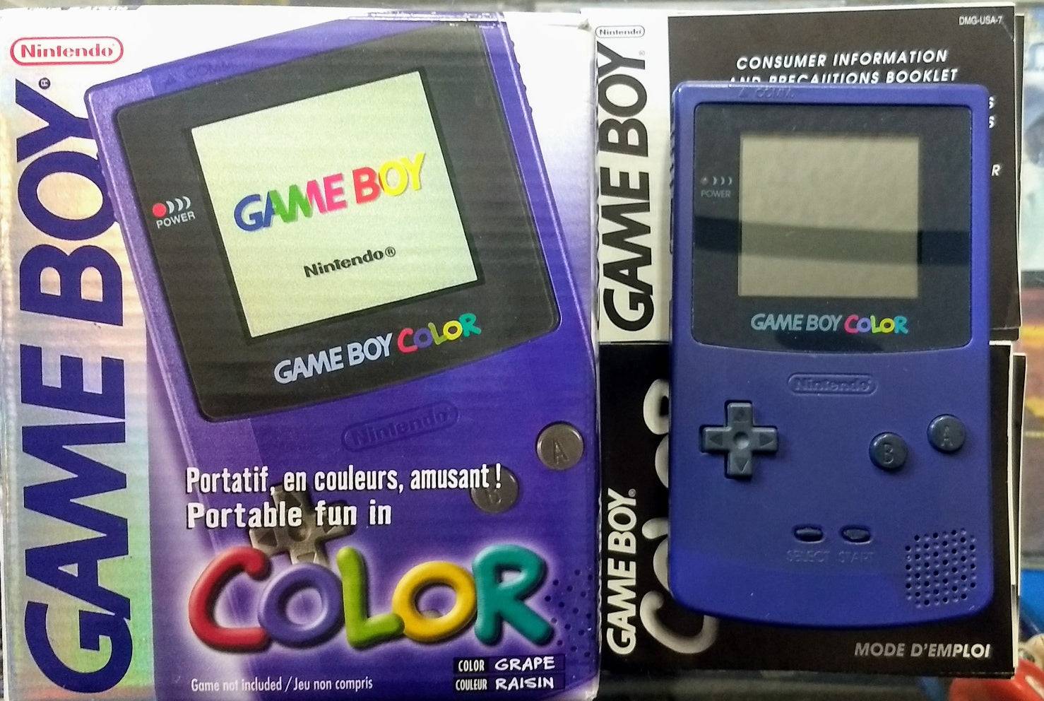 CONSOLE GAME BOY COLOR (GBC) GRAPE RAISIN SYSTEM CGB-001 | jeux video ...