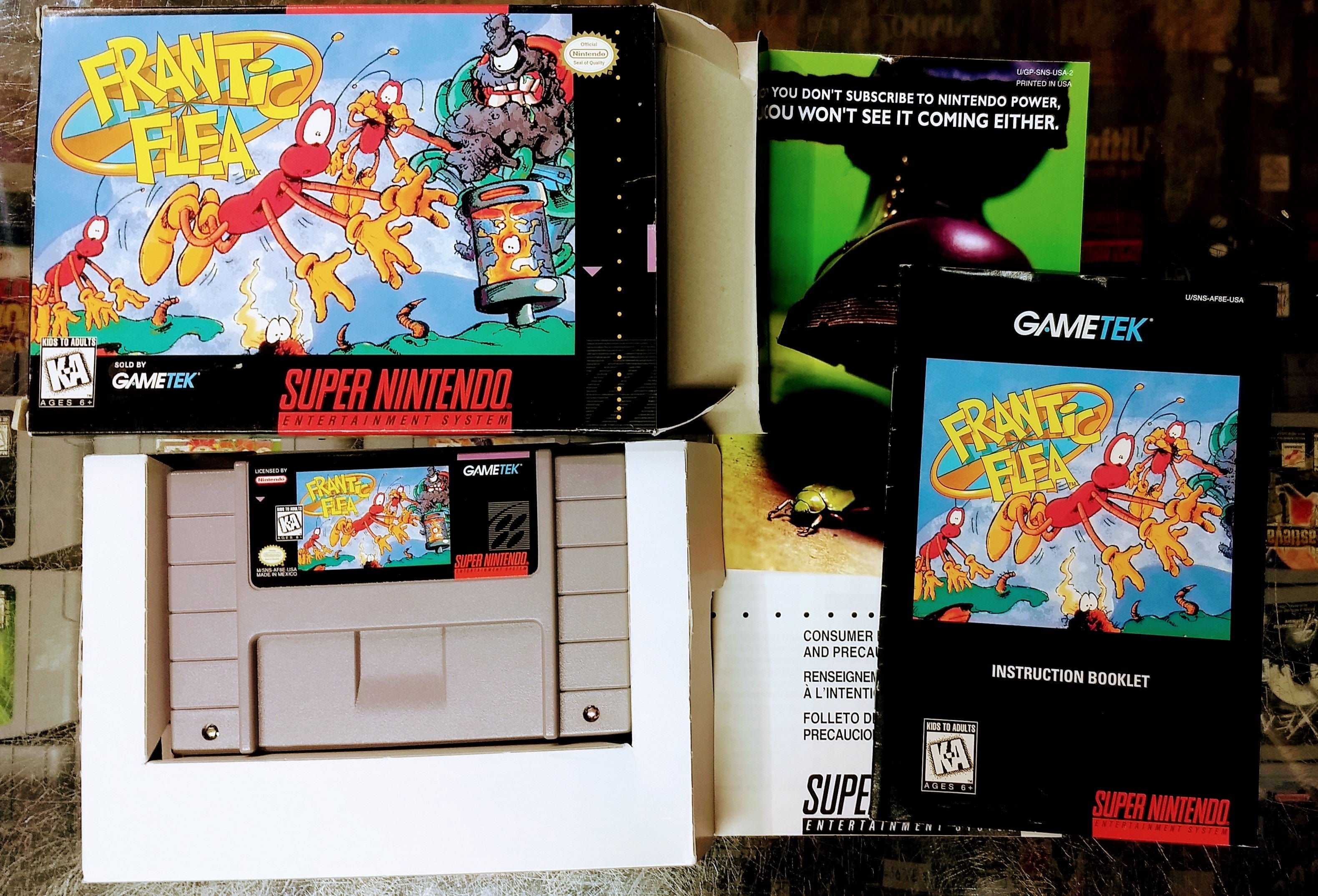 FRANTIC FLEA EN BOITE (SUPER NINTENDO SNES) | jeux video game-x
