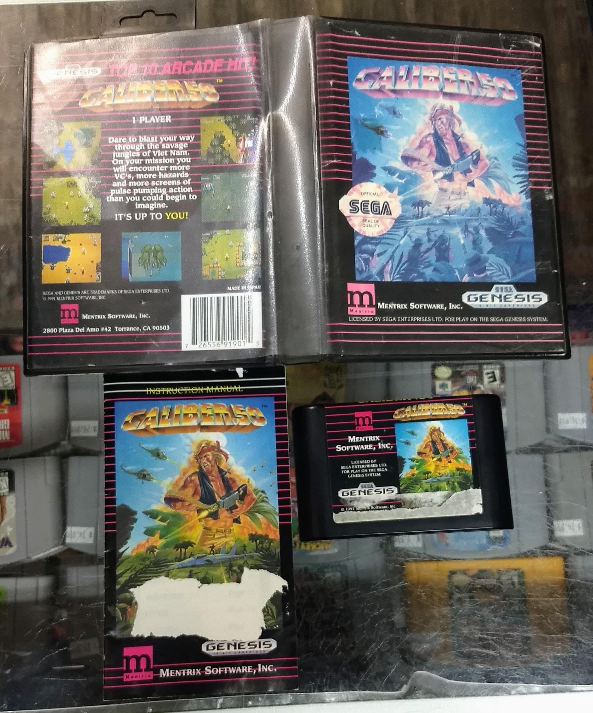 CALIBER 50 SEGA GENESIS SG | jeux video game-x