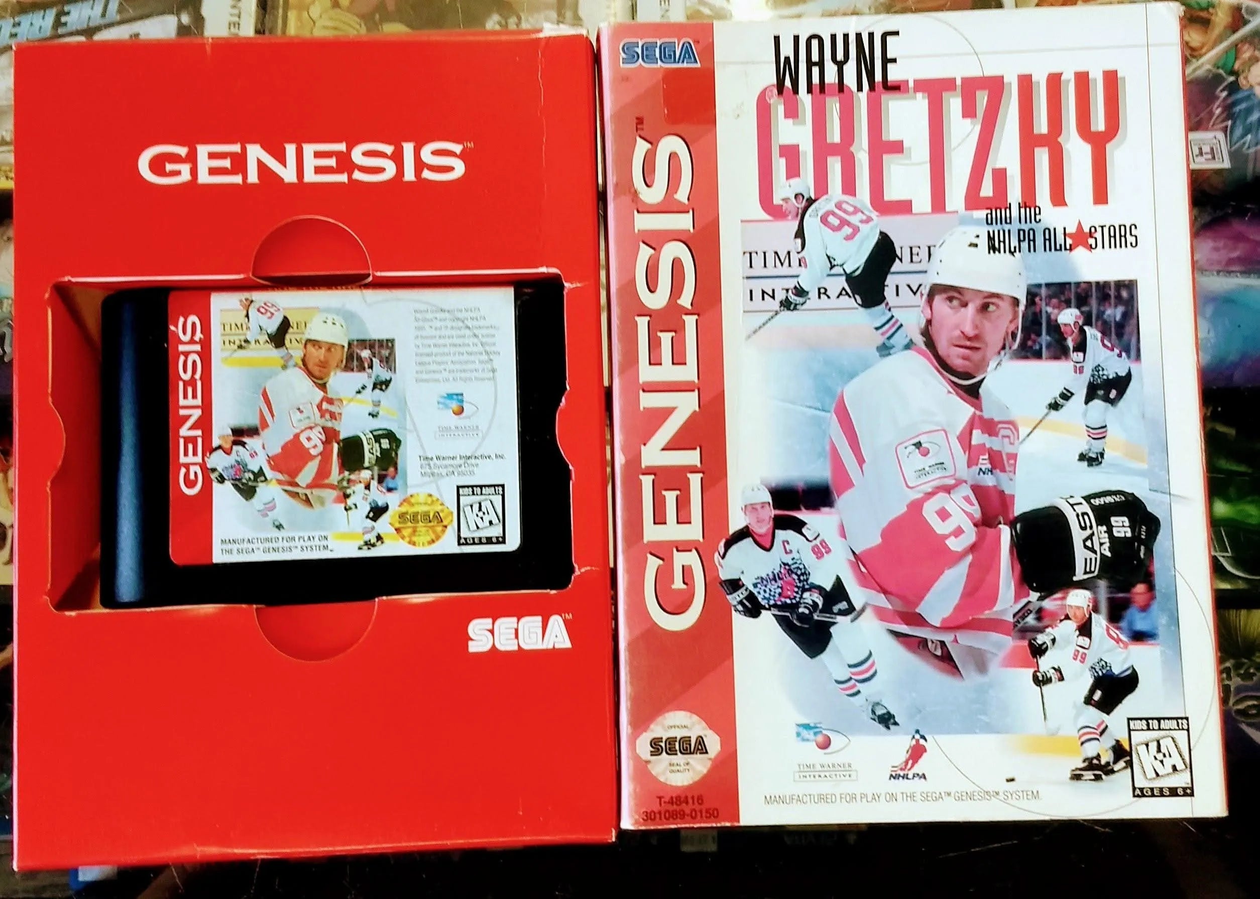 WAYNE GRETZKY AND THE NHLPA ALL-STARS SEGA GENESIS SG | jeux video game-x